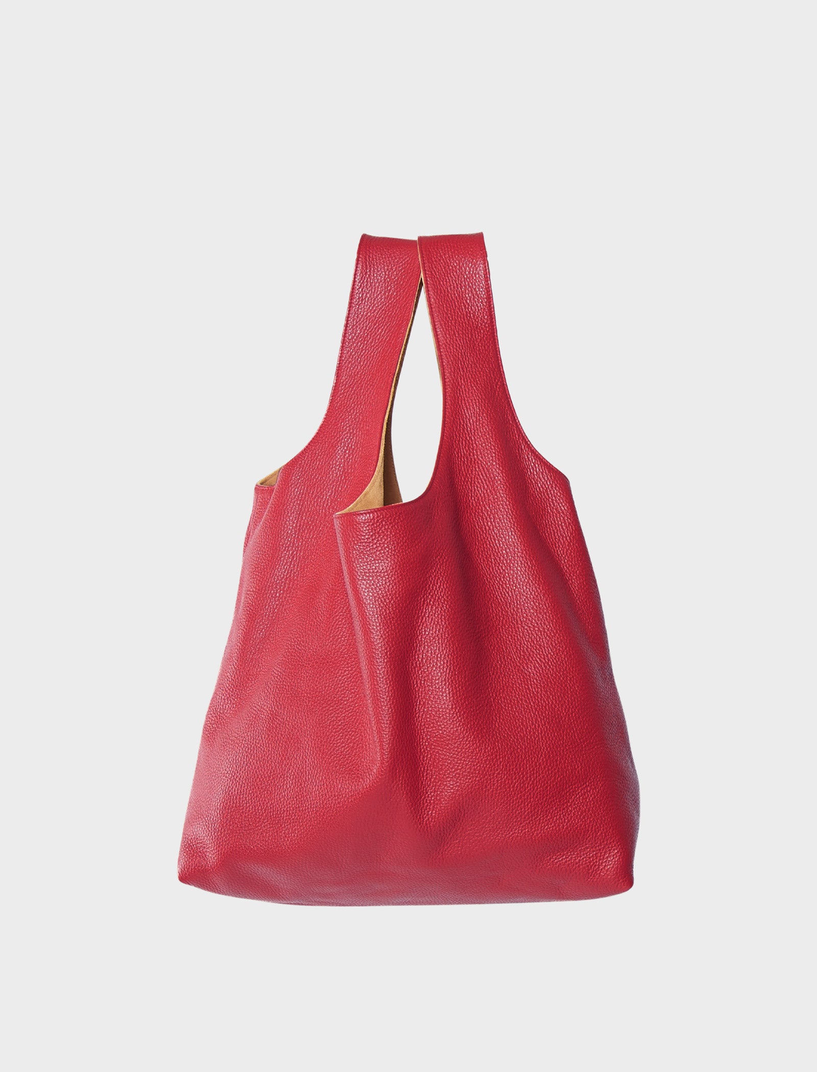 Reversible Sack Deluxe Tote Shoulder Bag - Red | Handmade in Australia ...