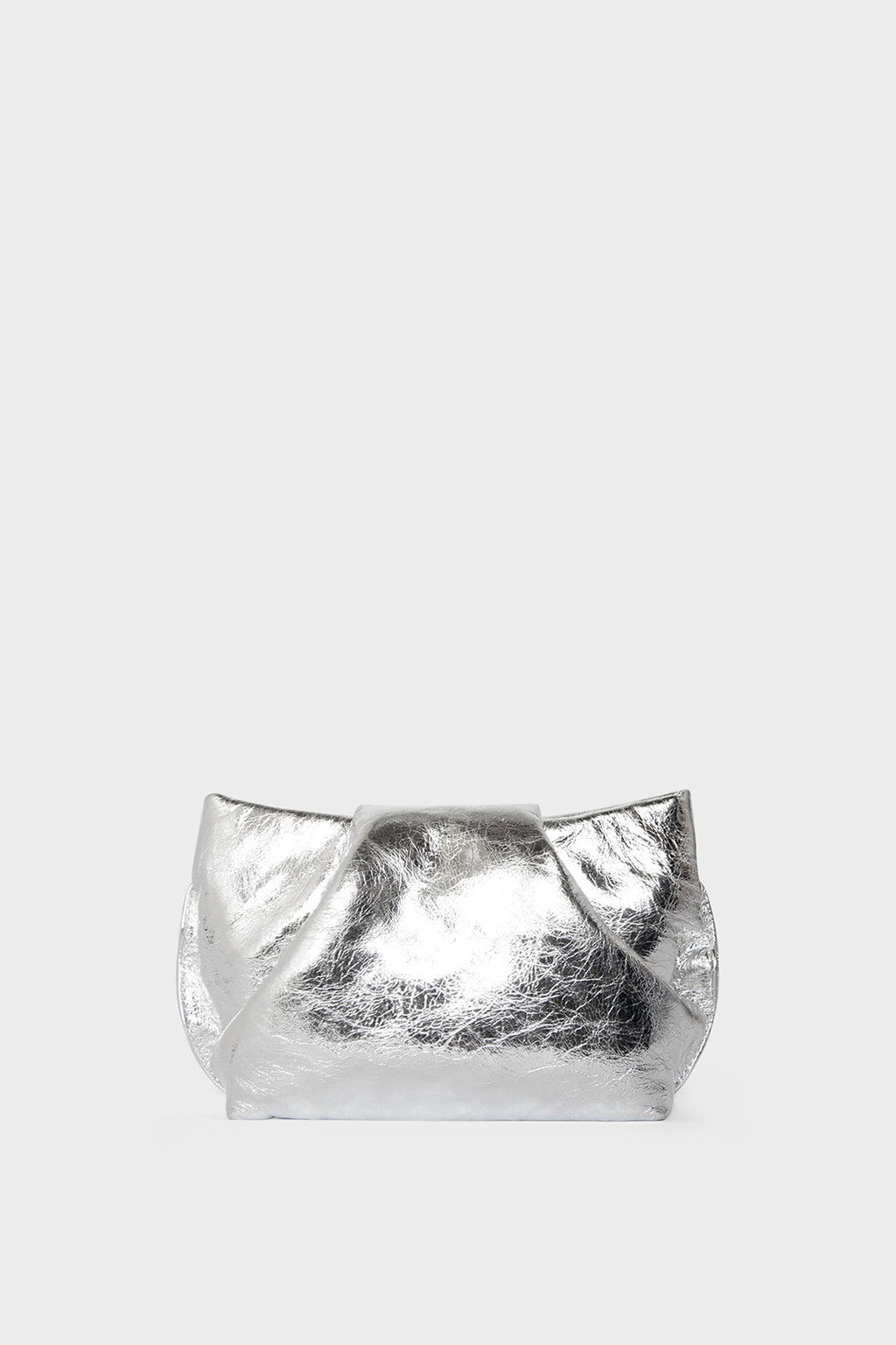 Fold Mini Metallic Silver Clutch Shoulder Bag | Handmade in Australia ...