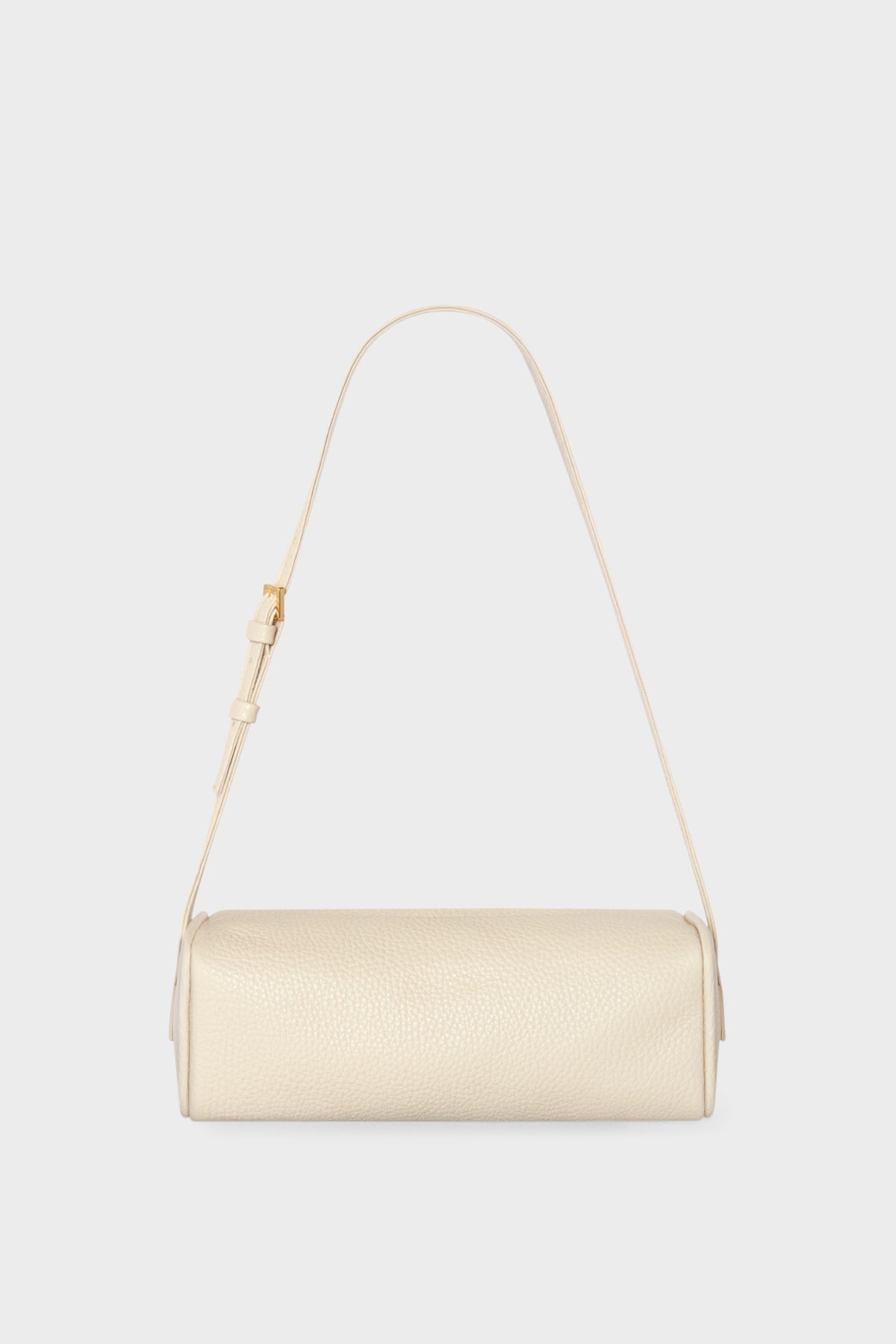 Small Barrel Shoulder Bag - Grain White Wash | A-ESQUE